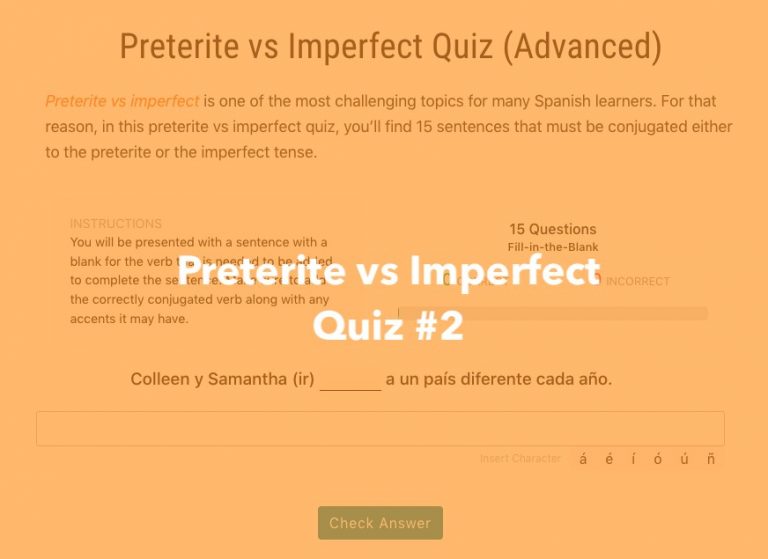 Spanish Past Tenses 101: Preterite vs Imperfect - Tell Me In Spanish