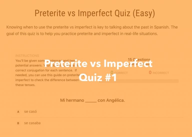 Spanish Past Tenses 101: Preterite vs Imperfect - Tell Me In Spanish