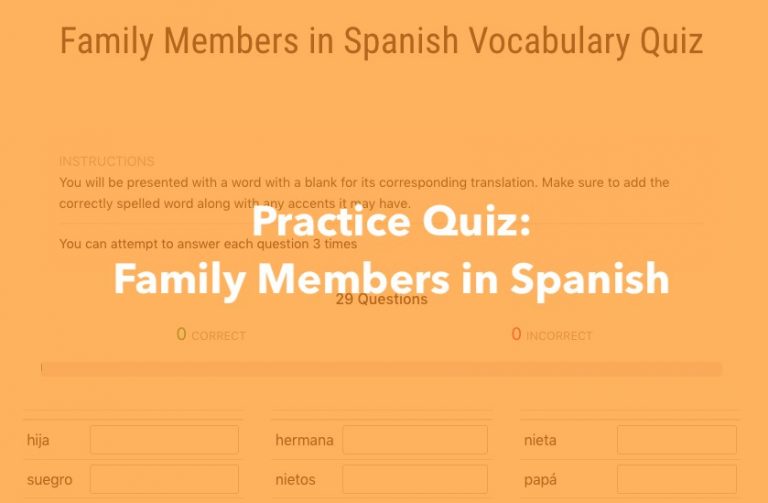 Spanish Vocabulary 101: Family Members in Spanish - Tell Me In Spanish