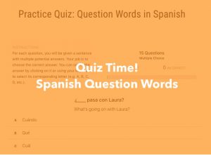 Question Words in Spanish: 8 Key Interrogative Words - Tell Me In Spanish