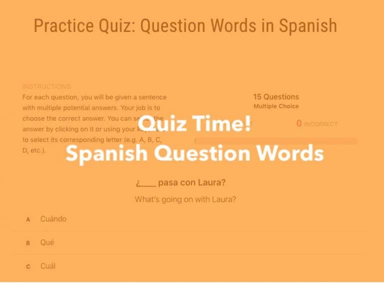 Question Words in Spanish: 8 Key Interrogative Words - Tell Me In Spanish