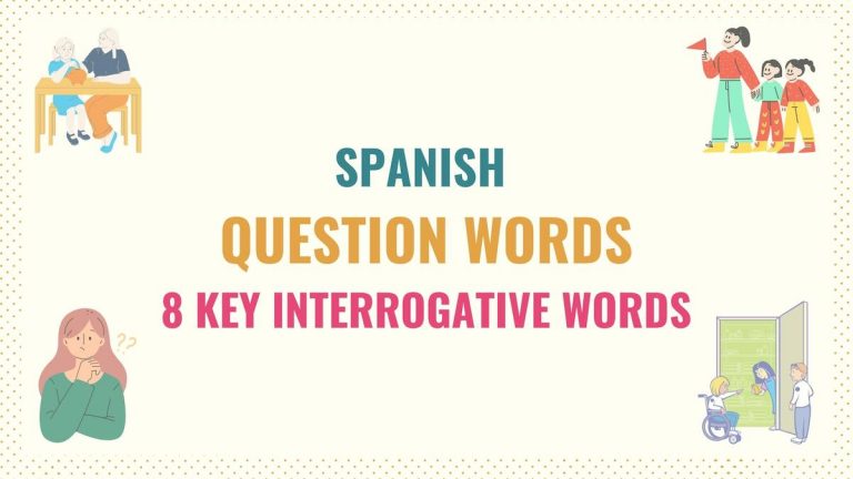 Question Words in Spanish: 8 Key Interrogative Words - Tell Me In Spanish