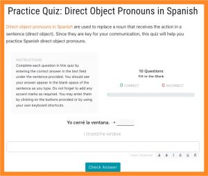 Spanish Direct Object Pronouns: A Quick and Easy Guide