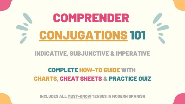 Comprender Conjugation 101: Conjugate Comprender In Spanish