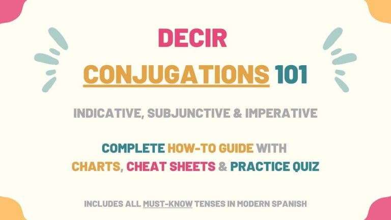 Decir Conjugation 101: Conjugate Decir In Spanish - Tell Me In Spanish