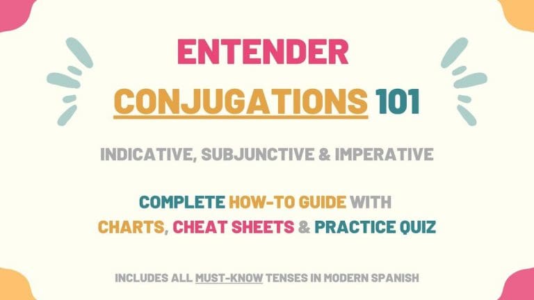 Entender Conjugation 101: Conjugate Entender In Spanish