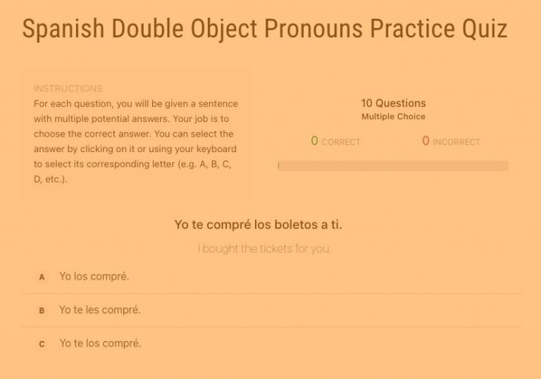 Double Object Pronouns in Spanish: Guide, Chart & PDF