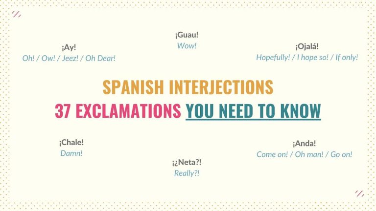 Spanish Interjections: 37 Exclamations You Need to Know!