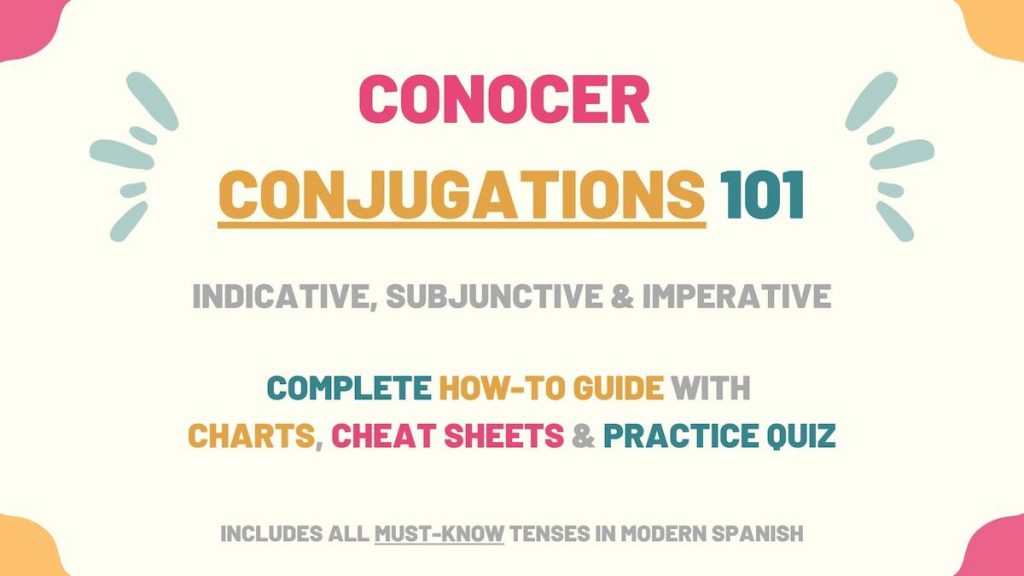 Conocer Conjugation 101: Conjugate Conocer in Spanish - Tell Me In Spanish
