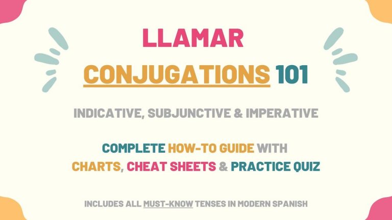 Llamar Conjugation 101: Conjugate Llamar In Spanish - Tell Me In Spanish