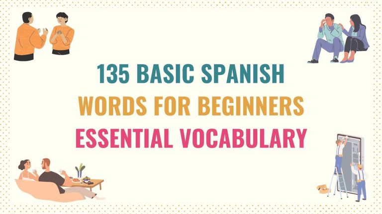 135 Basic Spanish Words for Beginners: Essential Vocabulary - Tell Me ...