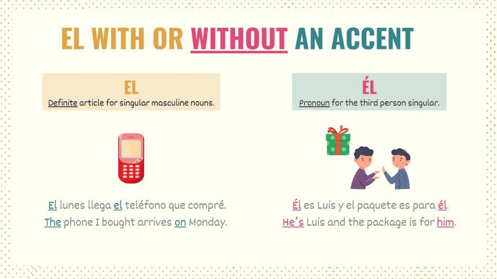 El vs Él: Key Differences in Spanish - Tell Me In Spanish