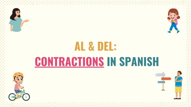 Contractions in Spanish: When to Use Del & Al - Tell Me In Spanish
